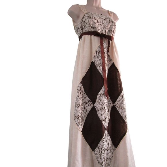 Jerell of Taxas | Dresses | Jerell Of Texas Boho Lace Muslin Patchwork ...